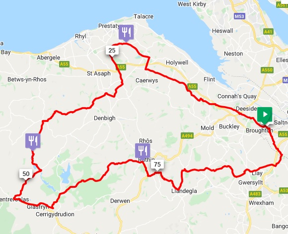 Ride Clwyd routes