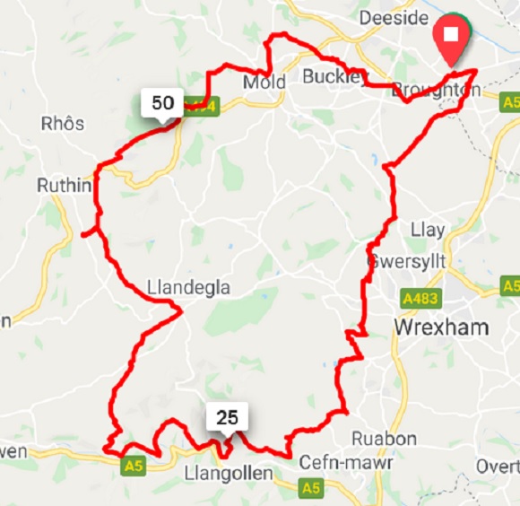 Ride Clwyd routes
